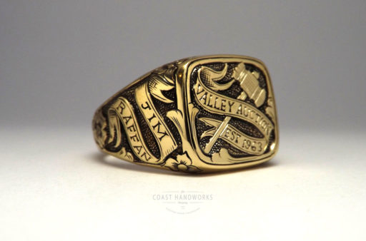 Hand Engraved Signet Rings, Custom Made to Order, Gallery and Shop